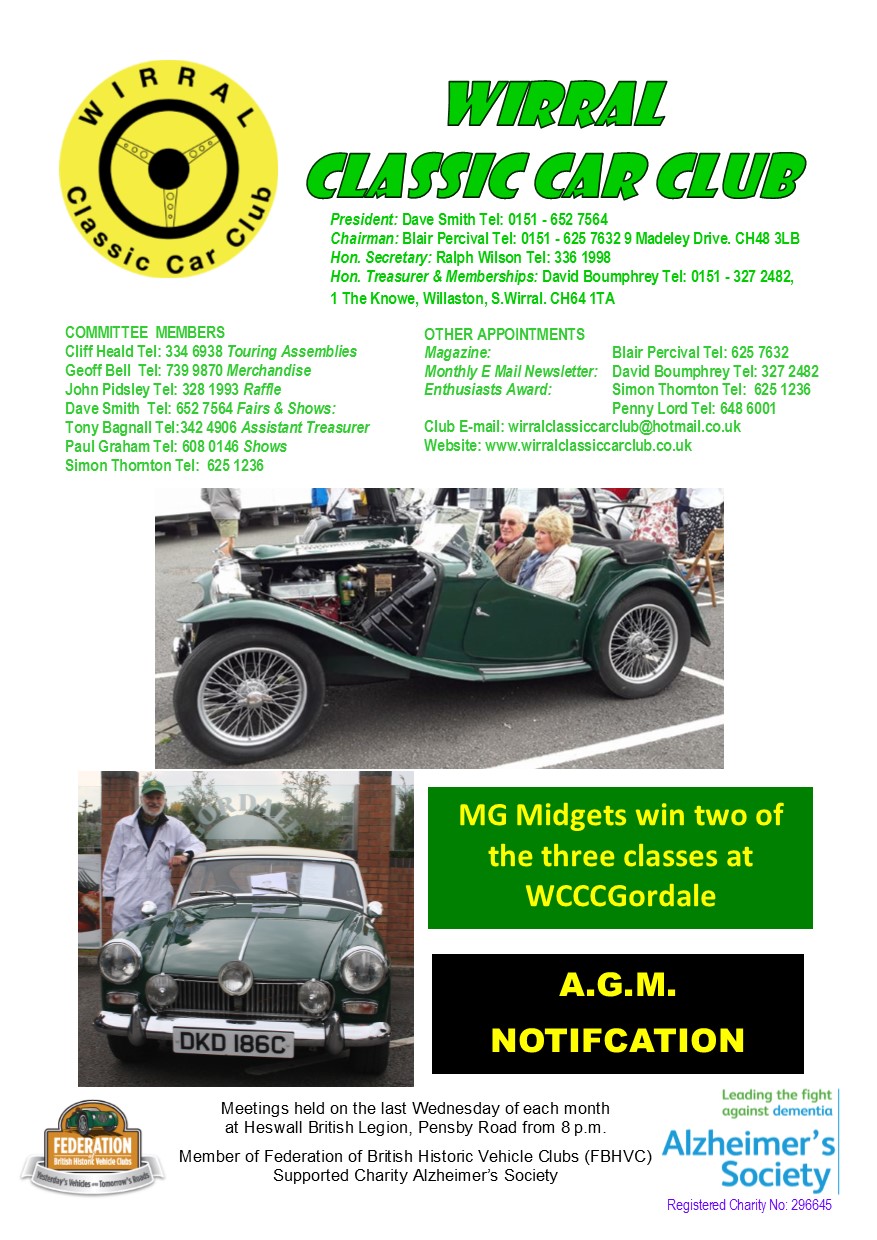 Wirral Classic Car Club | A club for classic car enthusiasts living in ...